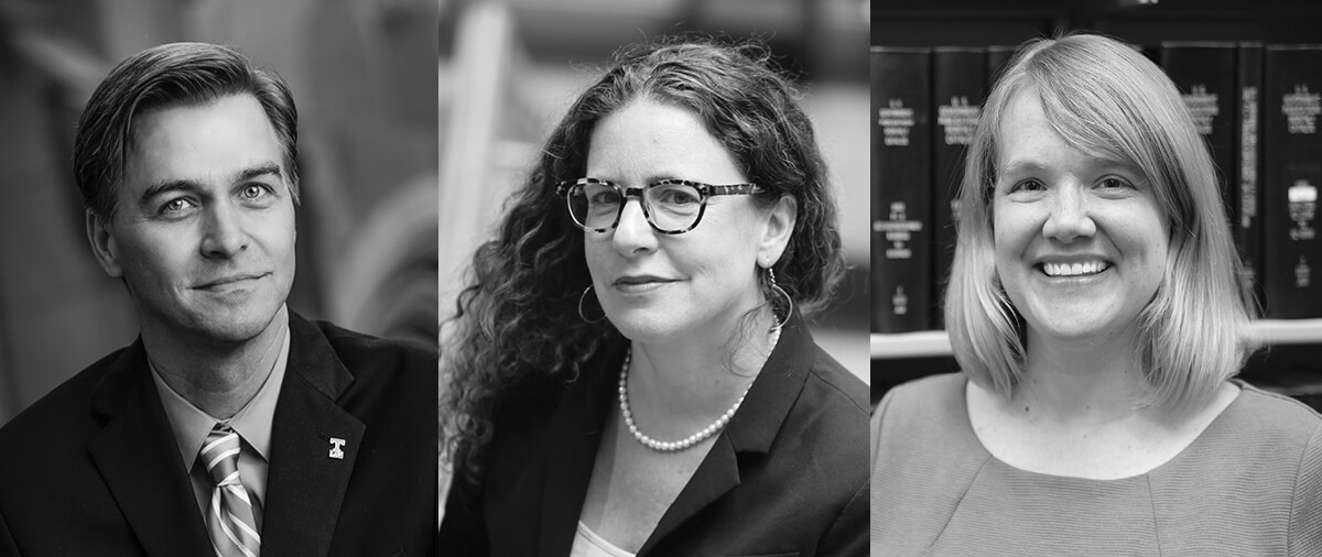 Three professors earn promotions at UT Law - Winston College of Law